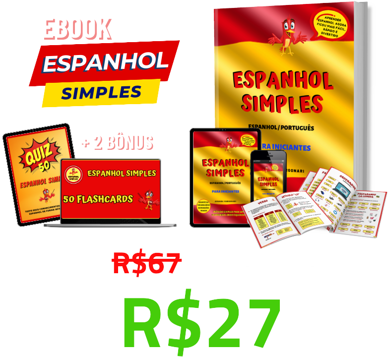 E-book Espanhol Simples - Aprenda Espanhol Rápido e Fácil